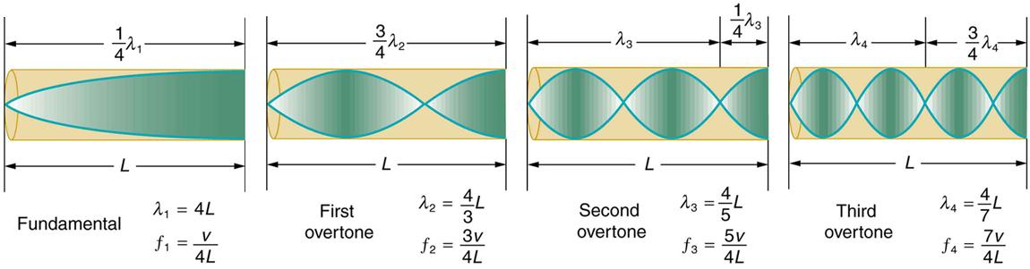 17.5 Sound Interference and Resonance: Standing Waves in Air Columns ...