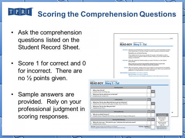 Unit 3. How and When Do We Administer the TPRI in Grade 1? | Texas Gateway